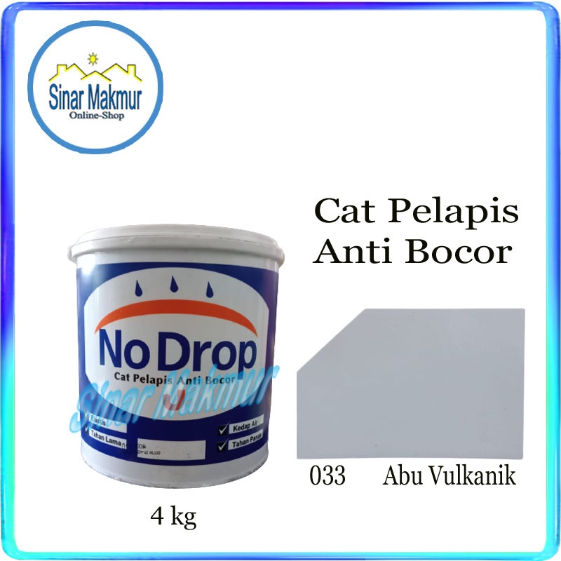 Jual Cat Pelapis Anti Bocor 1 Galon 033 Abu Vulkanik Cat Tembok Waterproofing (NO DROP) | Shopee ...