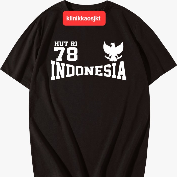 Jual Baru Baju - Kaos Dirgahayu Ri 78 - Tshirt Hut Kemerdekaan Indonesia 78 | Shopee Indonesia