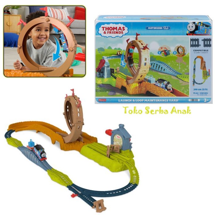 Jual PROMO!!! THOMAS & FRIENDS MOTORIZED TRACK LAUNCH & LOOP ...