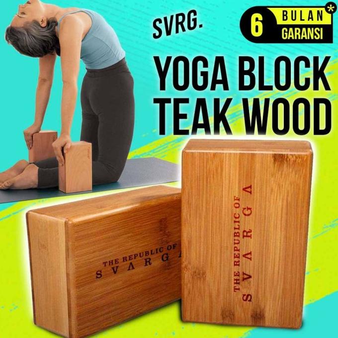 Jual Svrg. Yoga Block/ Balok Yoga Kayu Jati Teak Wood | Shopee Indonesia