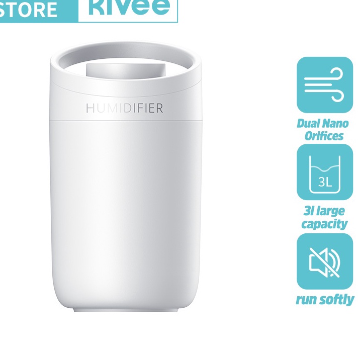 Jual New KIVEE Portable Humidifier Diffusers 3L kapasitas besar /LCD ...