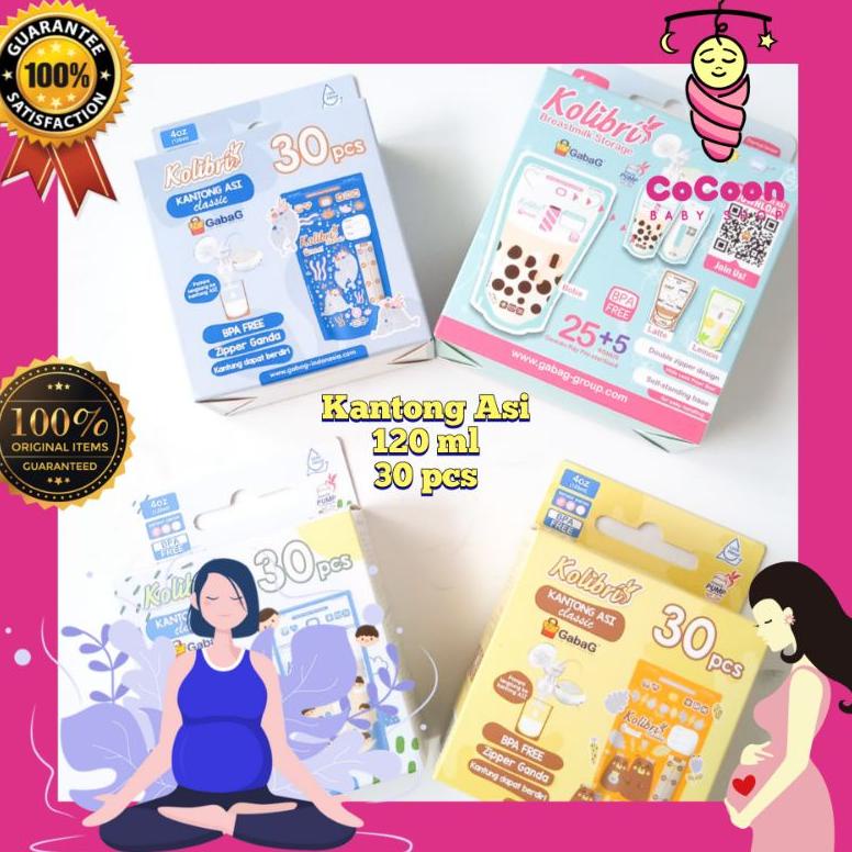 Jual Populer Kantong Susu Asi Gabag Kolibri Classic Girl Boy Whale Bear Boba 120 Ml 30 Pcs ...