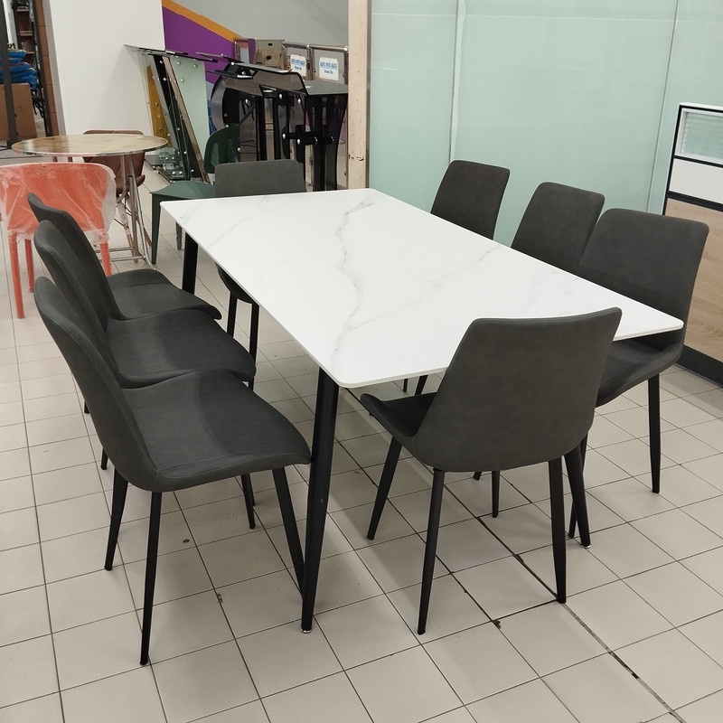 Jual Meja Makan Marmer Dining Table Minimalis Set | Shopee Indonesia