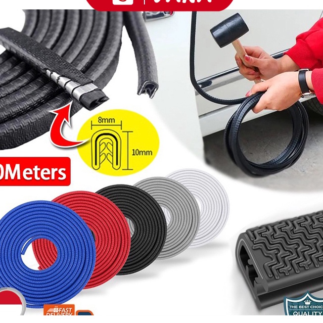 Jual Paling Laris 5/10 Meter Mobil U Bentuk Pintu Tepi Bumper Strip ...