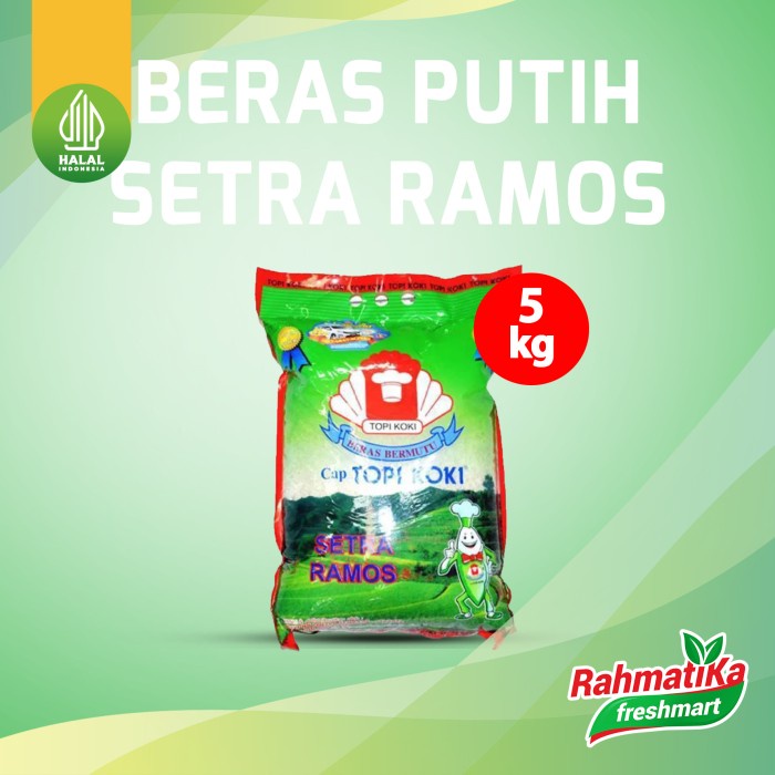 Jual Beras Topi Koki Setra Ramos 5 Kg | Shopee Indonesia