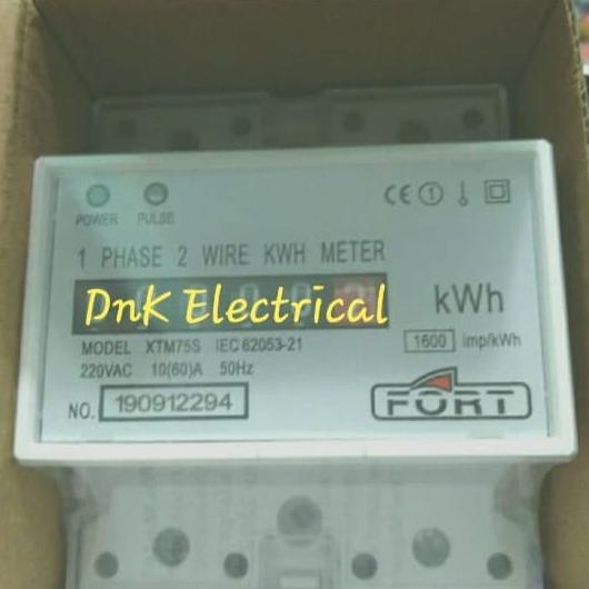 Jual KWH Meter 1 Phase Merk Fort XTM75S Analog | Shopee Indonesia