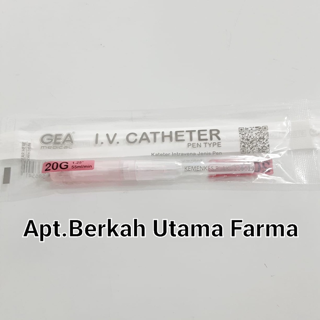 Jual jarum infus 20 Gea /Abocath / Catheter Gea 20 (PINK) | Shopee ...