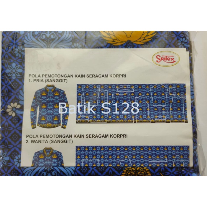 Jual Kain Korpri Batik Korpri Terbaru 2022 Sritex Bahan Katun 40S 50S ...