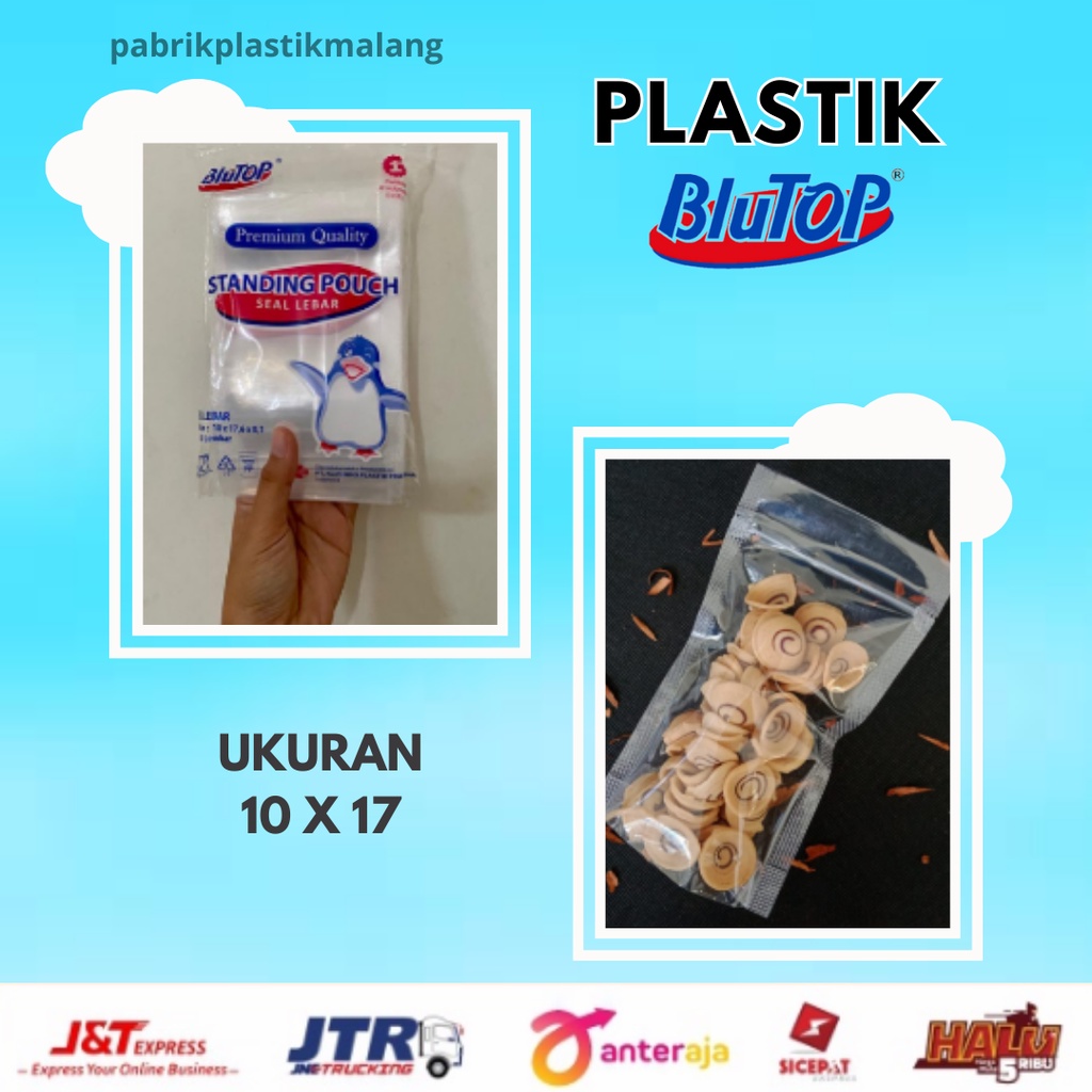 Jual [50 PCS] PLASTIK STP TRANSPARAN BERDIRI 10x17 SEAL TEBAL TIPIS ...