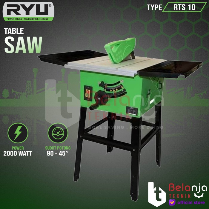 Jual Ryu Table Saw RTS 10 Inch Gergaji Potong Kayu RTS 10" In keren ...