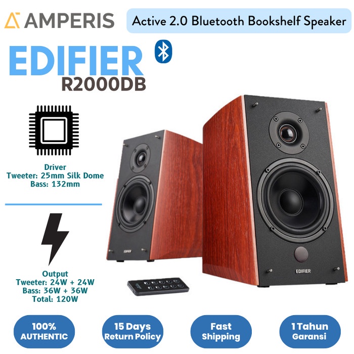 Jual EDIFIER R2000DB Active Speaker 2.0 Bluetooth Bookshelf | RMS 120W | Shopee Indonesia
