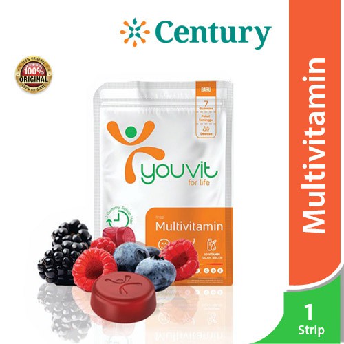 Jual Youvit Multivitamin Dewasa 1 Sachet Isi 7 Gummy / Daya Tahan Tubuh | Shopee Indonesia