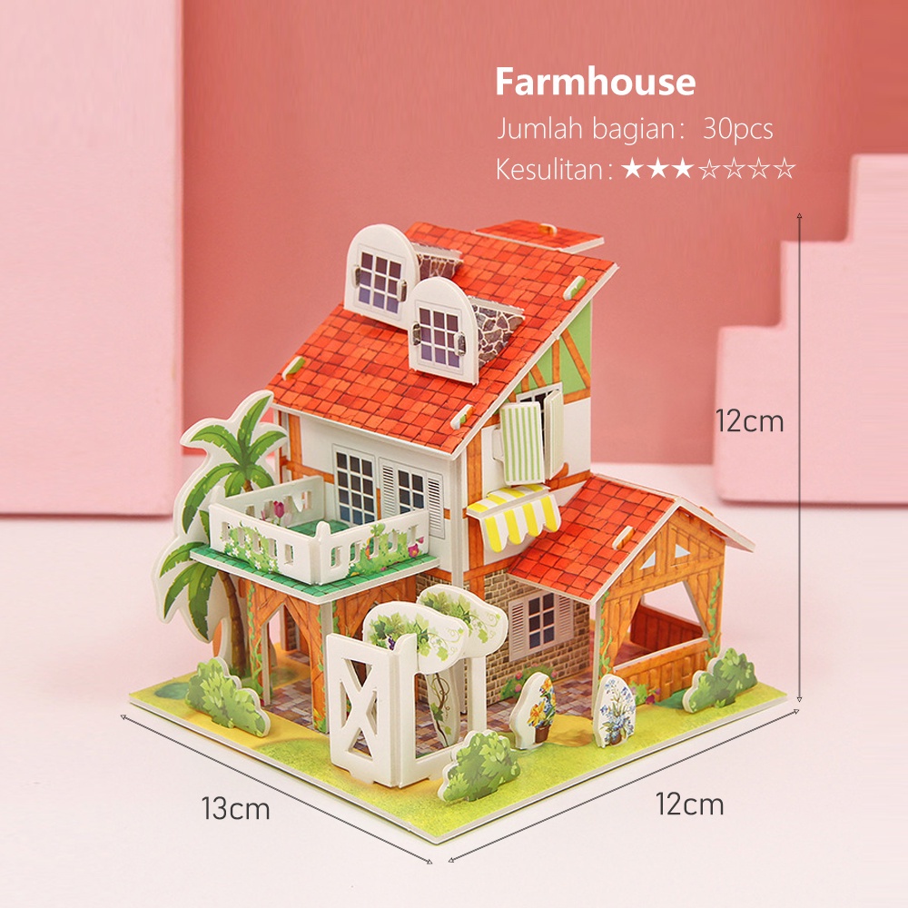 Jual JCHO DIY Mainan puzzle 3D edukasi anak 3D Jigsaw puzzle | Shopee ...