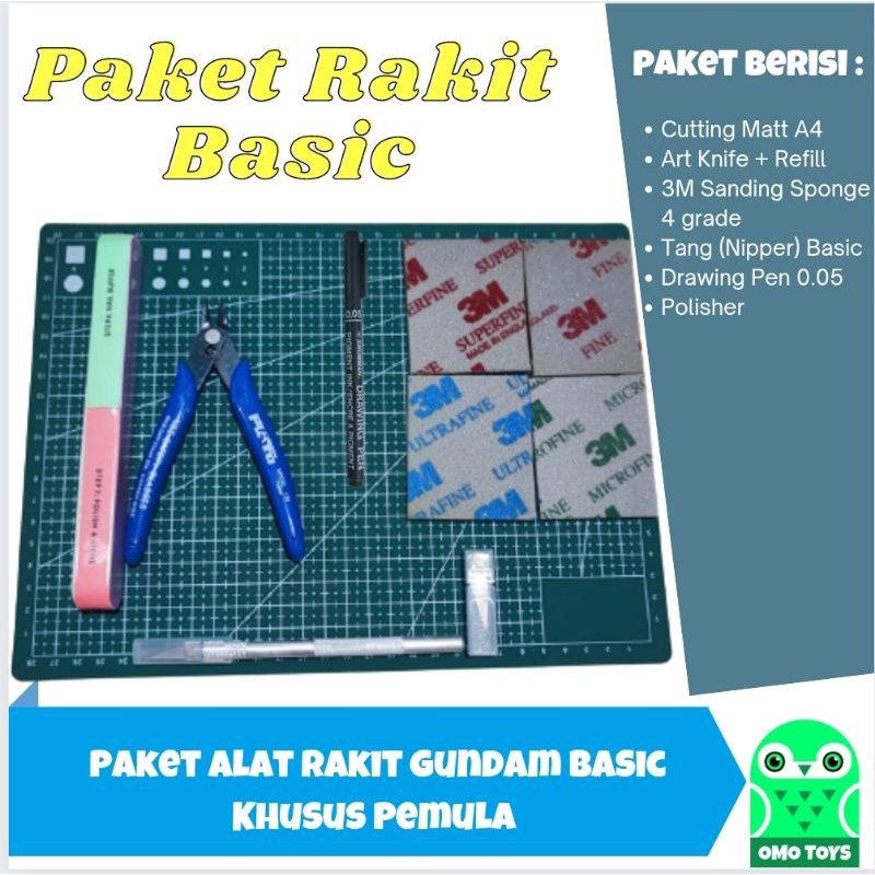 Jual Paket Lengkap Alat Rakit Gundam Basic Gunpla Tools Pemula | Shopee ...