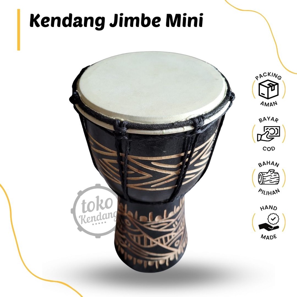 Jual Kendang Jimbe 30cm Hitam Ukir Mainan Gendang Anak Kecil Termurah ...