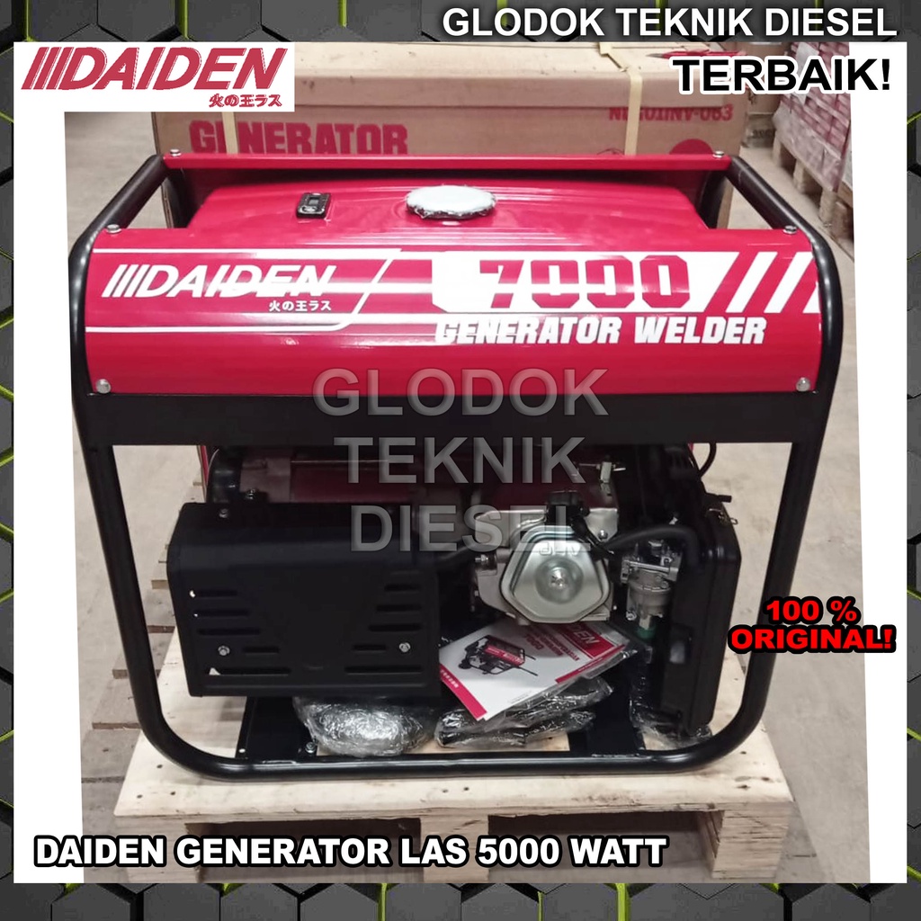 Jual Daiden Genset Las Generator Welder Type 7000 5000 WATT Bensin ...