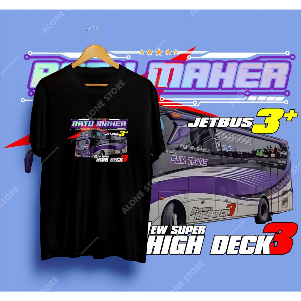 Jual [FREE STIKER] T-Shirt Kaos Bus Ratu Maher//Kaos Sablon - Cotton ...