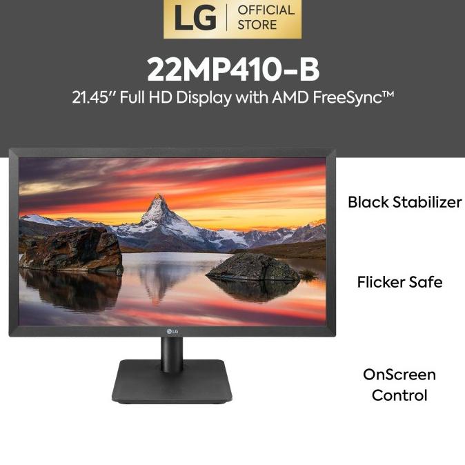 Jual Lg 22Mp410-B 21.45'' Full Hd Display With Amd Freesync | Shopee Indonesia