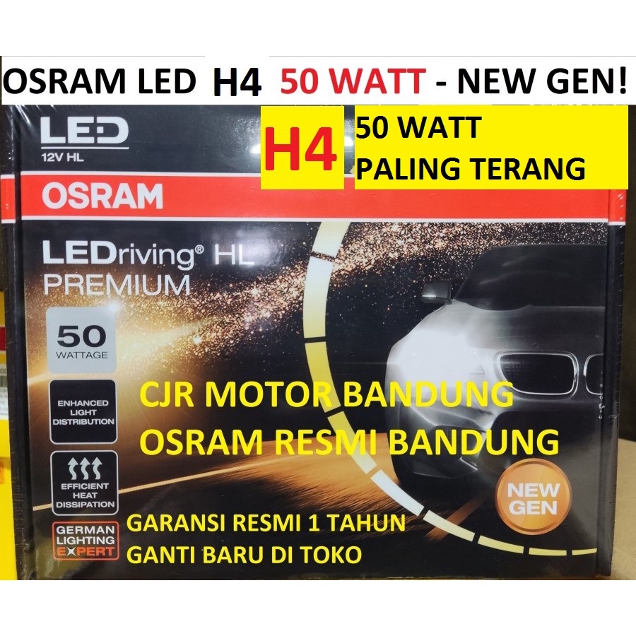 Jual LAMPU LED H4 PUTIH 50W OSRAM PREMIUM NEW GEN Lampu Depan Utama ...