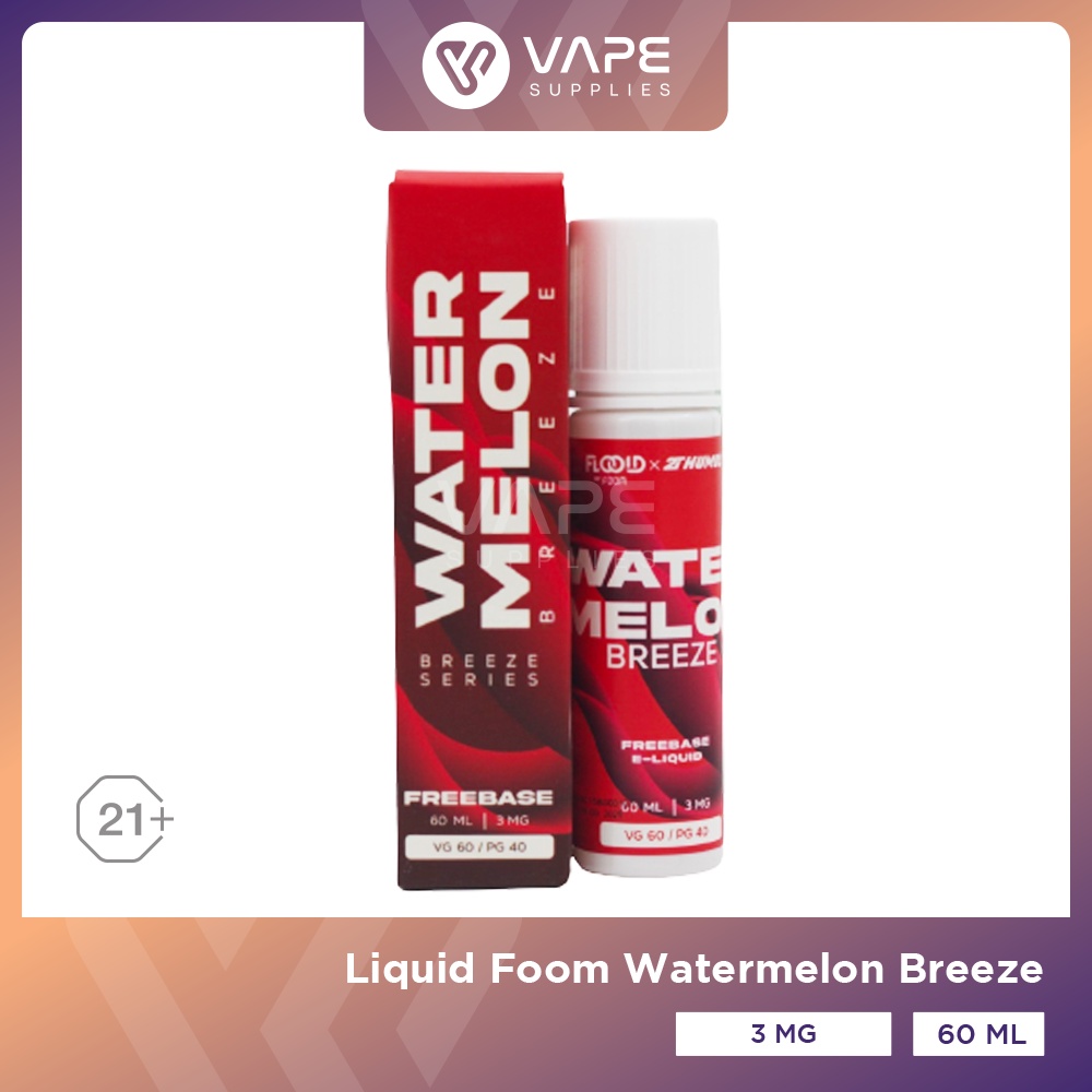 Jual Liquid Foom Watermelon Breeze 60ML by Flooid x 2Thumbs | Shopee ...
