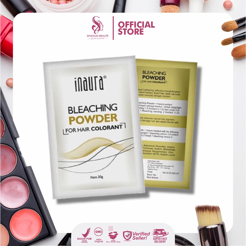 Jual Inaura Bleaching Powder Sachet 20gr | Shopee Indonesia