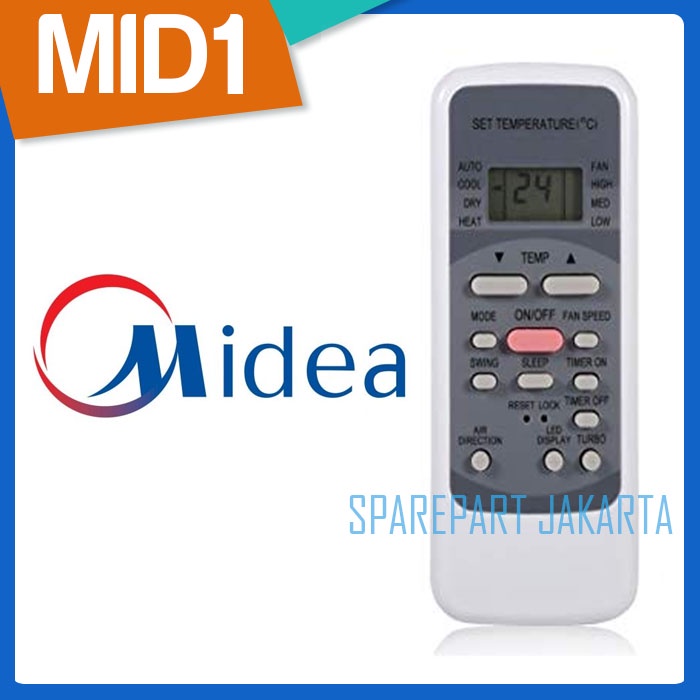 Jual Remote AC MIDEA/DAST/DENPOO R51M/E MID1 | Shopee Indonesia