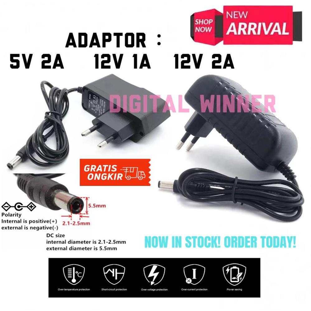 Jual ORIGINAL% Adaptor 12V 1A / Adaptor 12V 2A / Adaptor 5V 2A | Shopee Indonesia