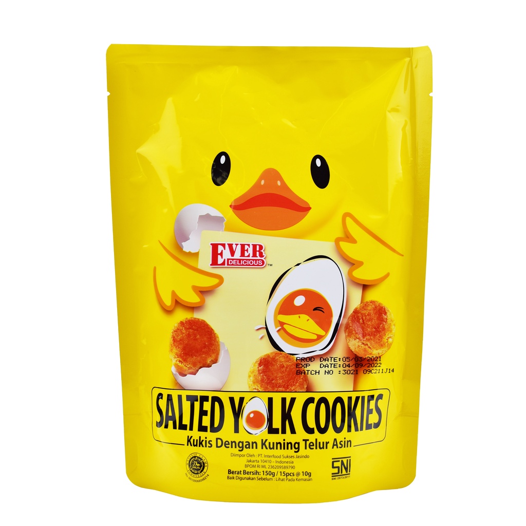 Jual BISKUIT KUKIS EVER DELICIOUS TELUR ASIN SALTED EGG YOLK COOKIES ...