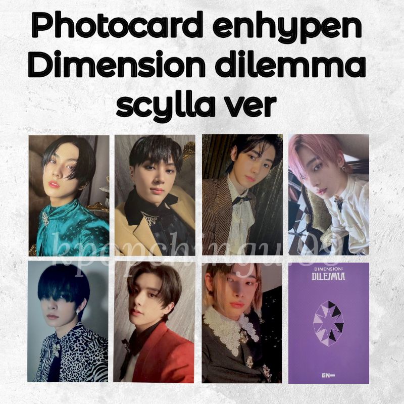 Jual [ READY ] PHOTOCARD ENHYPEN Dilemma Dimension SCYLLA VER | Shopee Indonesia