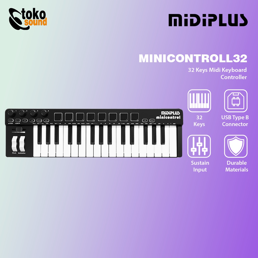 Jual MIDIPLUS MINICONTROL 32 MINI CONTROL 32 - 32 Keys Midi Controller | Shopee Indonesia