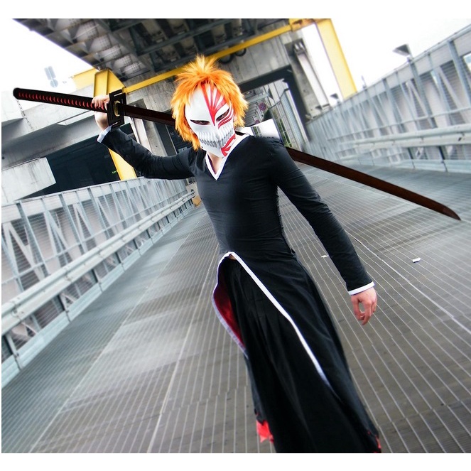 Jual Beach Ichigo Tensa Zangetsu Wooden Bamboo Cosplay Sword | Shopee ...
