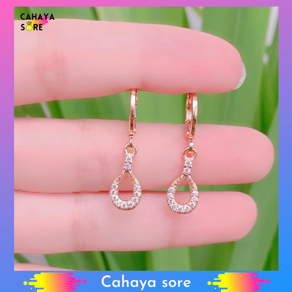 Jual Anting Xuping Gold Anting Dewasa Model Clip Permata Canoel AD13 | Shopee Indonesia