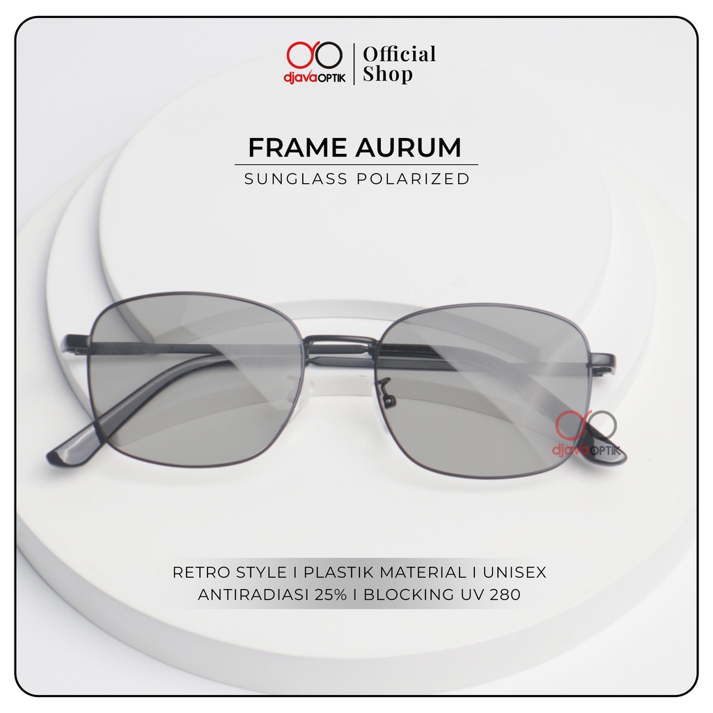 Jual DJAVA OPTIK - Frame Aurum - Kacamata Photocromic Normal Pabrik No Minus Model Kotak ...