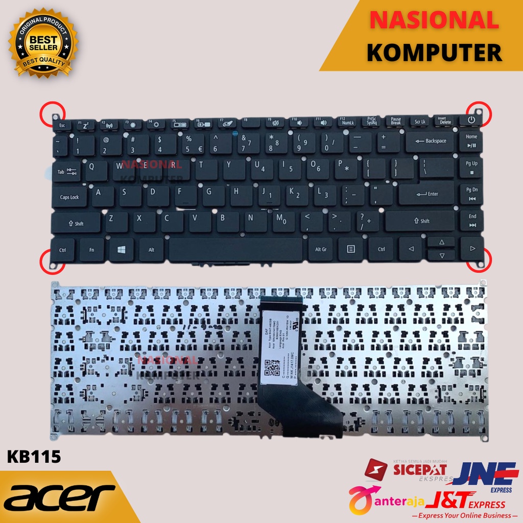 Jual Keyboard Acer Aspire 3 A314 A314-21 A314-41 33 31 A514 A514-51K ...