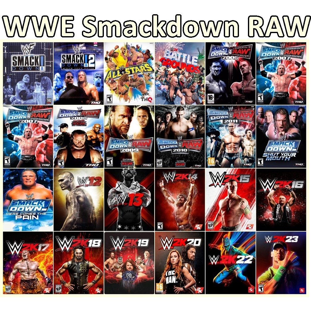 Jual WWE Smackdown RAW Game untuk Komputer PC Laptop KOLEKSI LENGKAP ...