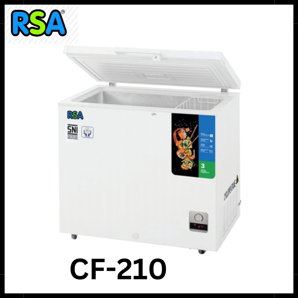 Jual CHEST FREEZER RSA CF 210 BOX 200 L LEMARI PEMBEKU 200 LITER ...