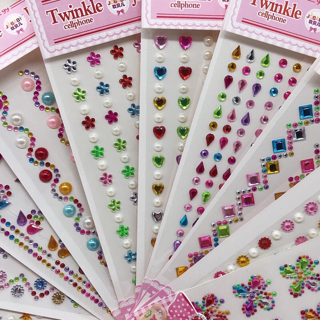 Jual STICKER MANIK - MANIK TIMBUL 3D BULAT BUNGA BINTANG LOVE ...