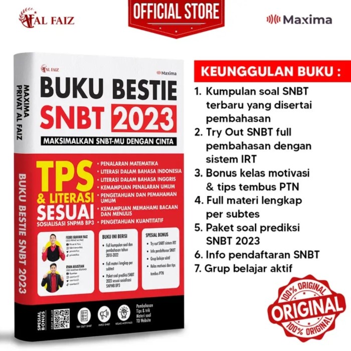Jual Terlaris Buku Bestie Utbk Snbt Tps & Literasi 2023 - Privat Al ...
