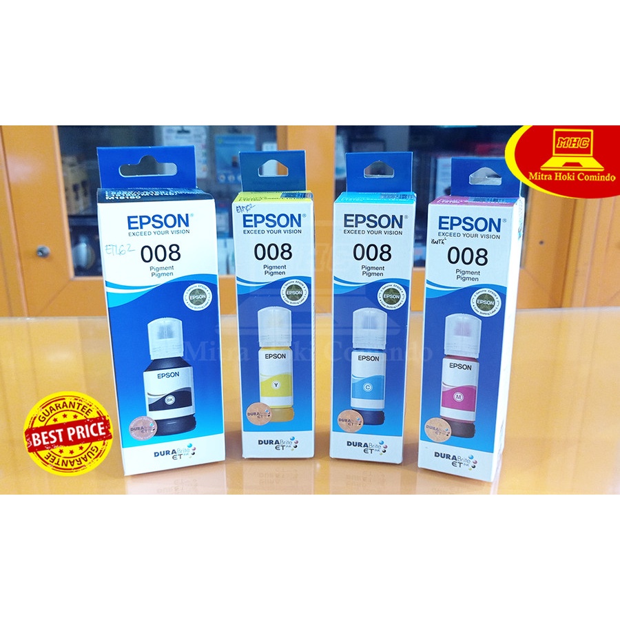 Jual Tinta Printer Original Epson T008 008 BLACK (HITAM) | Shopee Indonesia