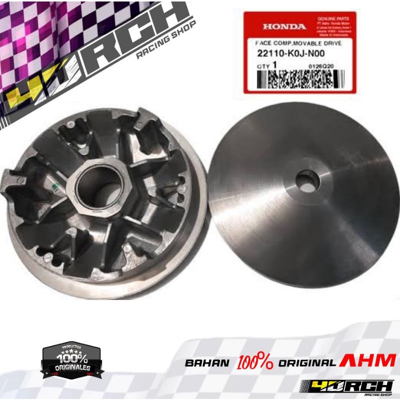 Jual rumah roller bubut custom 13,5 pulley racing kode KOJ genio, beat ...