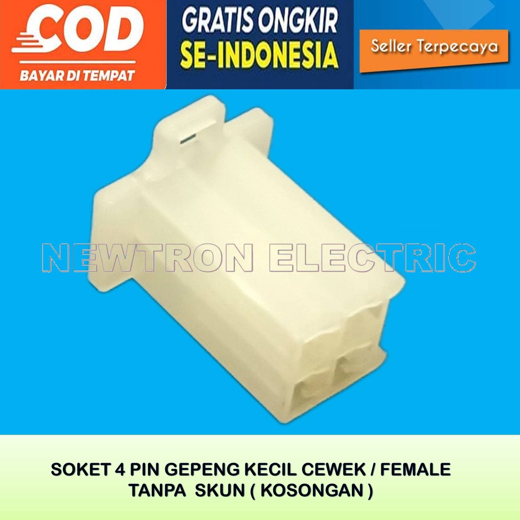 Jual SOKET 4 PIN FEMALE SOKET KABEL 4 PIN FEMALE SOCKET 4 PIN GEPENG ...