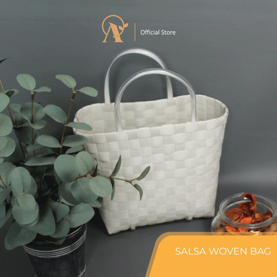 Jual SALSA BAG - TRADITIONAL WOVEN BAG / WHITE | Shopee Indonesia