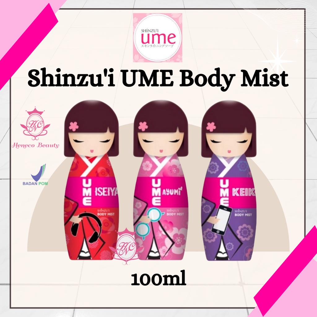 Jual Shinzu'i UME Body Mist 100ml / Ayumi Iseiya Keiko / Parfume ...