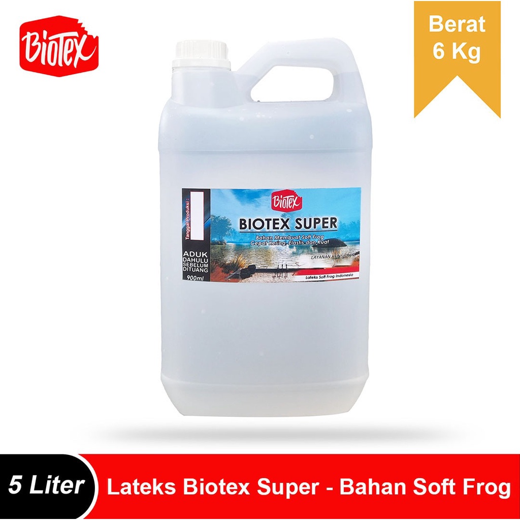 Jual Lateks Biotex Super Bahan Bikin Soft Frog 5 Liter | Shopee Indonesia