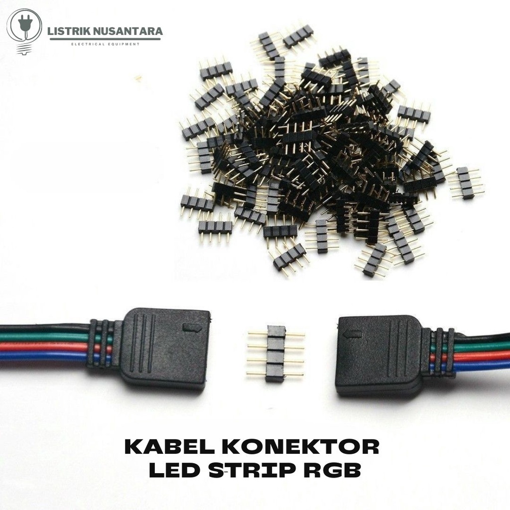 Jual Kabel Konektor Socket Led Strip RGB 4 PIN | Shopee Indonesia