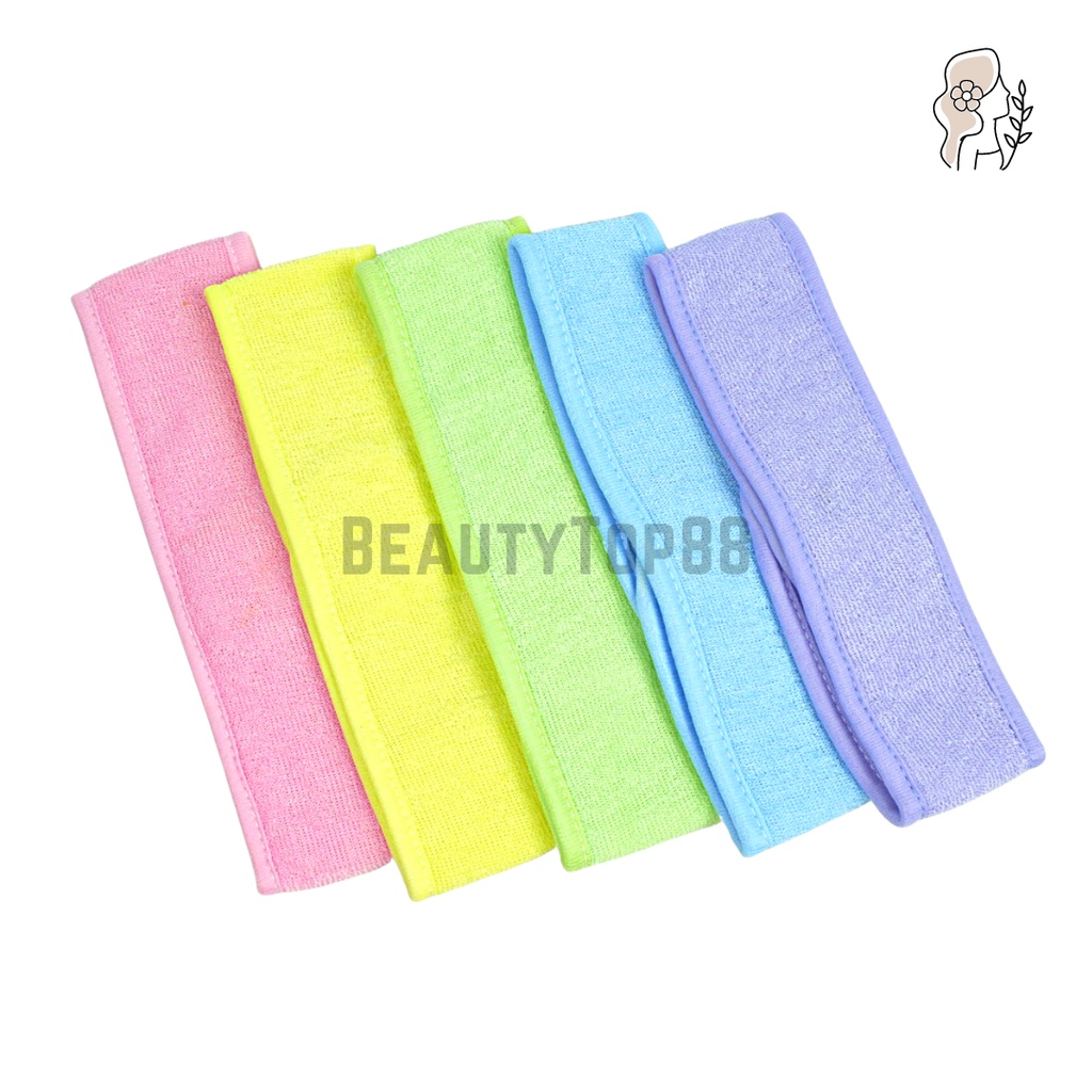 Jual Bando Cuci Muka Polos / Bandana Mandi Bahan Handuk / Facial ...