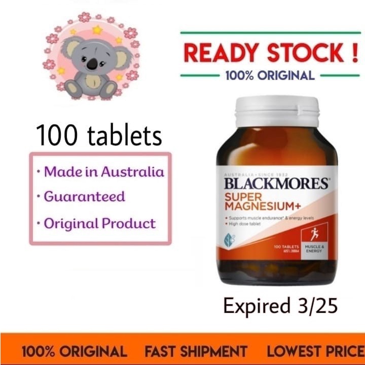 Jual blackmores super magnesium 100 tablets ORI AUSSIE | Shopee Indonesia