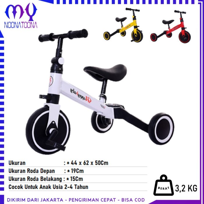 Jual Sepeda Sepeda Anak Roda 3 Balance Bike Ride 2 In 1 Sepeda ...