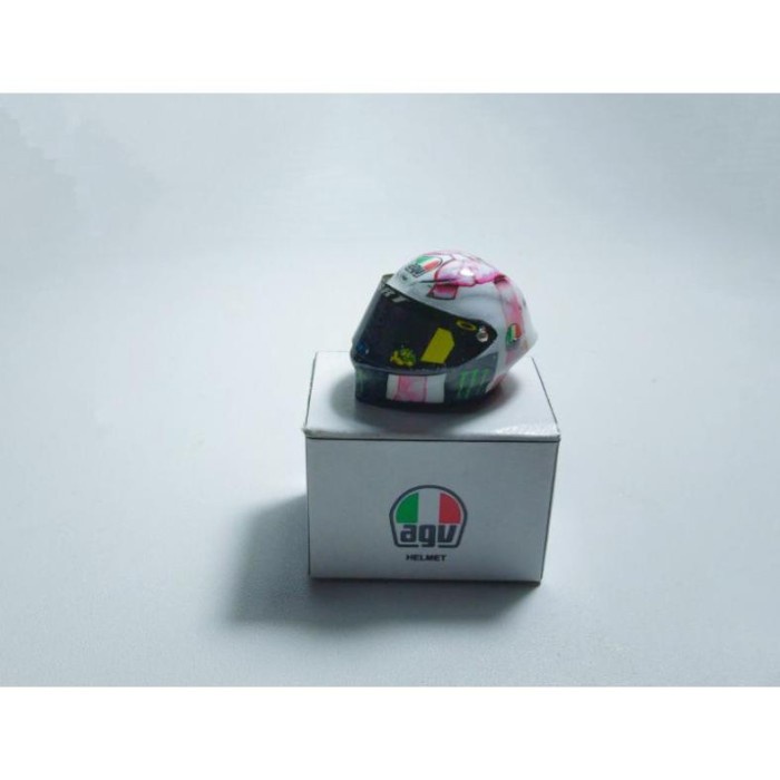 Jual MUST HAVE!! JK MINIATUR HELM ROSSI SPESIAL MISANO 2021 SKALA 1:12 ...