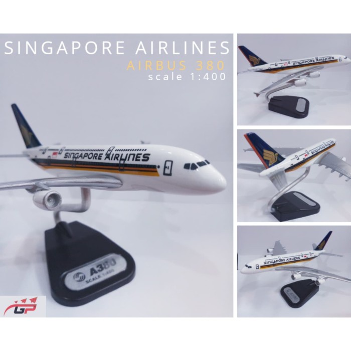 Jual PROMO!!! REPLIKA MINIATUR PESAWAT SINGAPORE AIRLINES A380 TERBARU ...